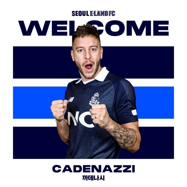 Argentine striker Felipe Cadenazzi has joined Seoul E-LAND