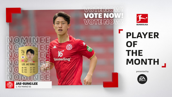 Lee Jae-sung challenges for Bundesliga Player of the Month