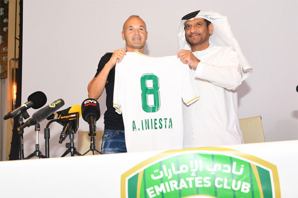 Andres Iniesta joins Emirates Club
